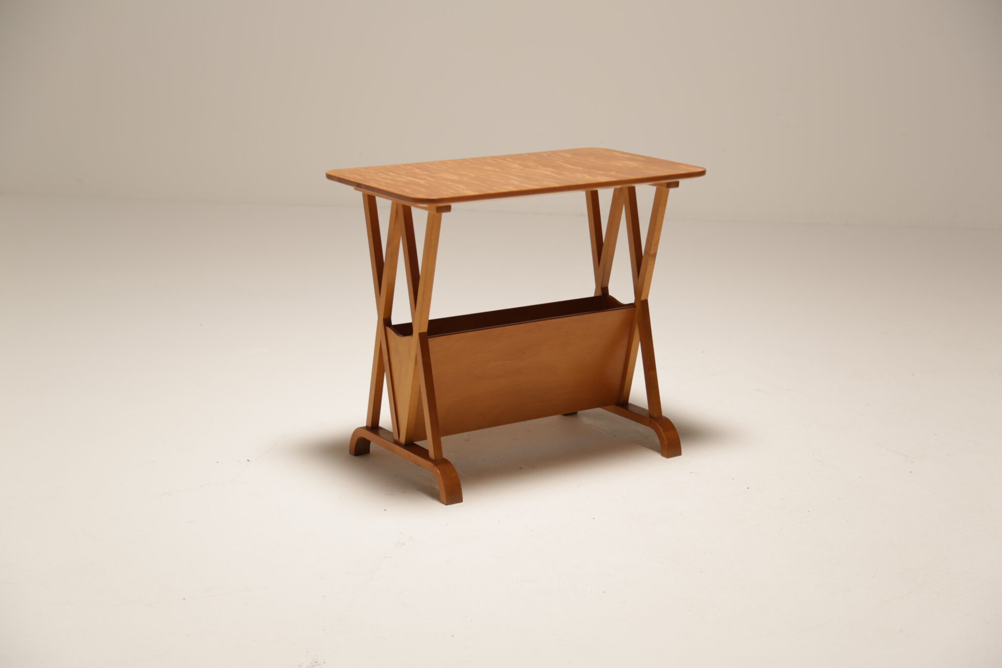 Vintage Beech Wood Magazine Table | The Vintage Hub